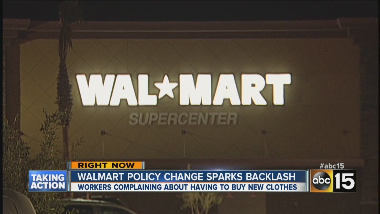 Walmart workers upset with new dress code