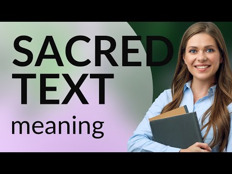 Sacred text — SACRED TEXT definition