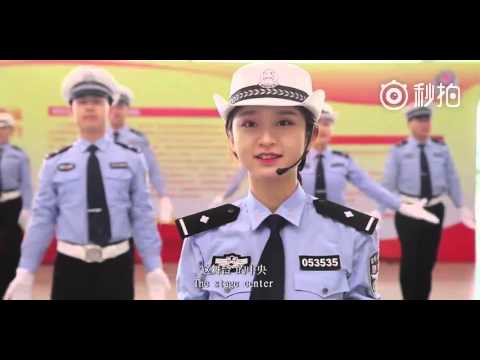 Police in Xi'an, city in C China, perform at the airport during Spring Festival travel season