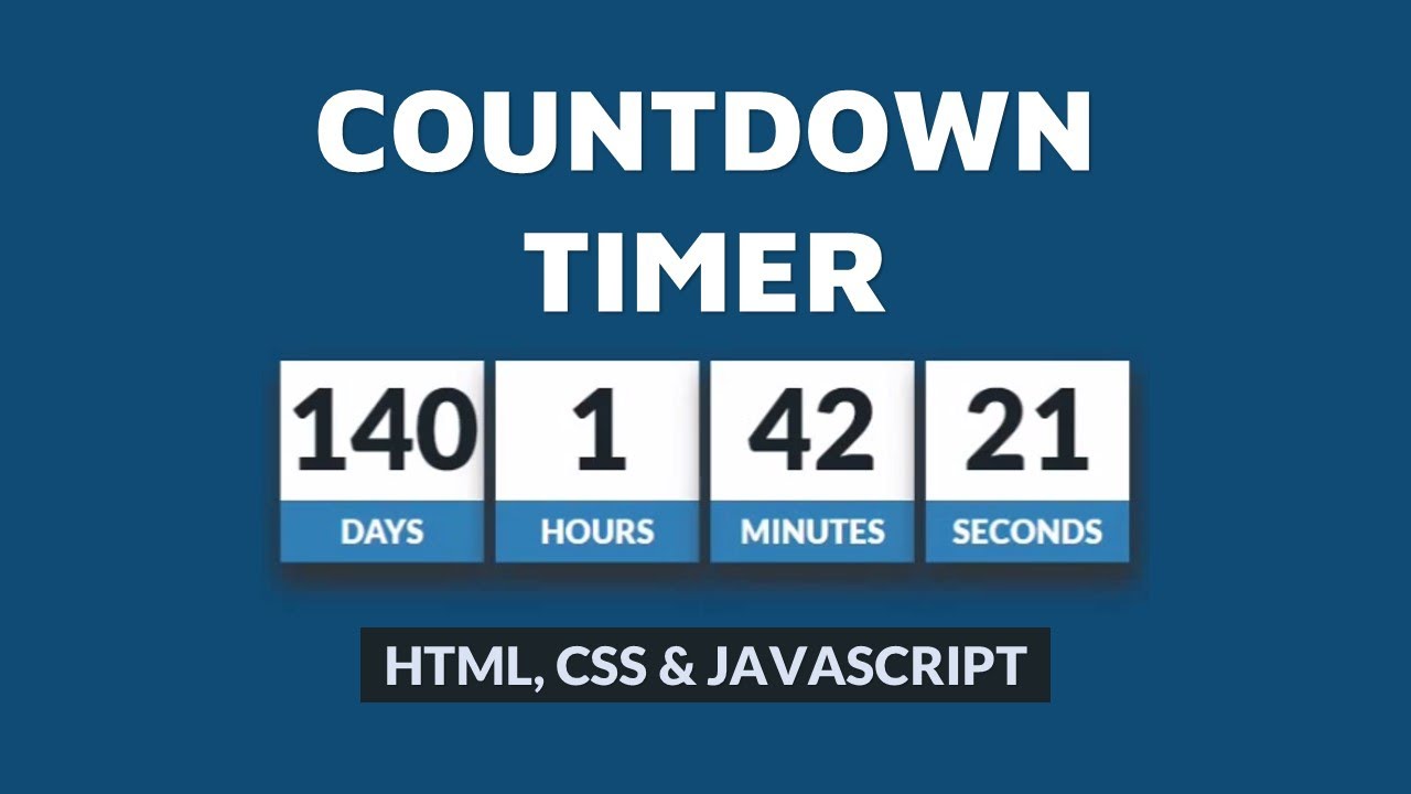 CSS Countdown Timer (New Year 2021) | HTML, CSS and JavaScript