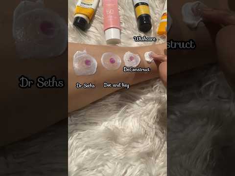 UV testing of known Brands sunscreen