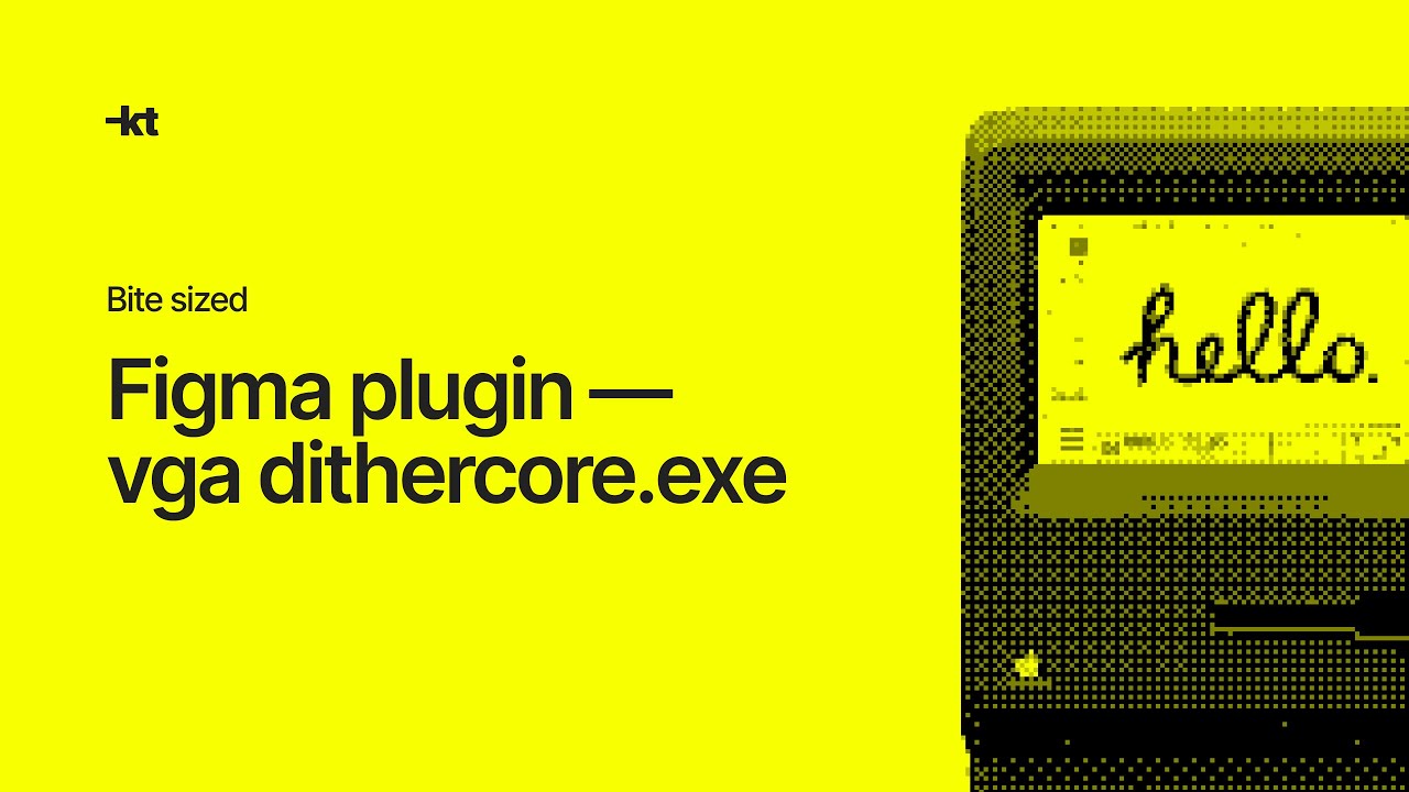Figma plugin — Create retro-looking lo-fi images with vga dithercore.exe