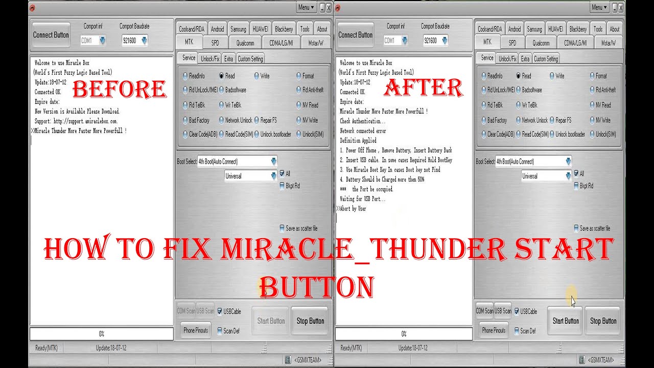 FIX MIRACLE_THUNDER CRACK START BUTTON NOT WORKING AFTER INSTALLING