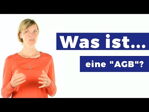 Was ist eine AGB?