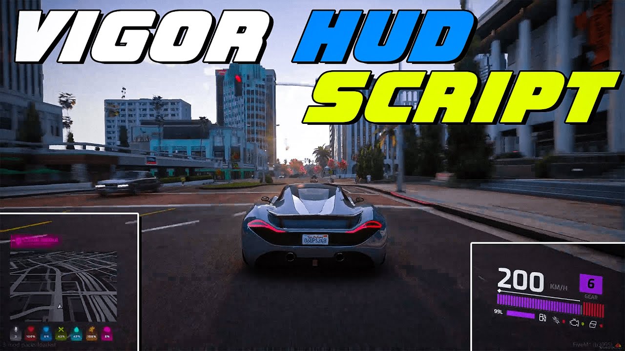 Free Advanced Vigor Hud Script | Eye Store | QBCore/ESX | FiveM Tutorial #191