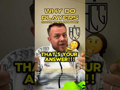 Why do #SOCCER players cover their mouths when talking to each other on the pitch? Let us tell you!