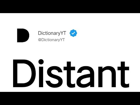 Distant Meaning In English