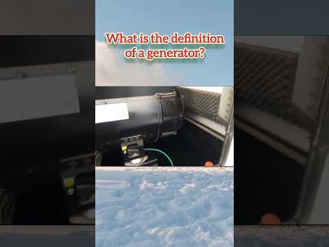 What is the definition of a generator?