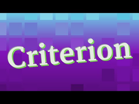 CRITERION pronunciation • How to pronounce CRITERION