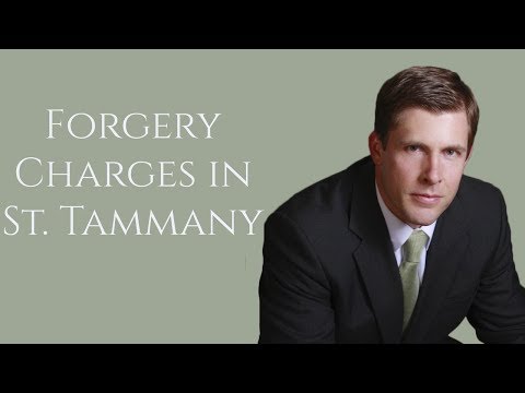 Forgery Lawyer in St. Tammany | Carl Barkemeyer, Criminal Defense Attorney