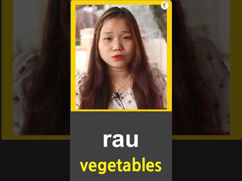 How To Say vegetables in Vietnamese? Vietnamese pronunciation #Shorts #Vietnamese #Vietnamword