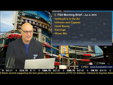 FSA Morning Brief Jun 4, 2019: Antitrust is in the Air; Infineon to Acquire Cypress