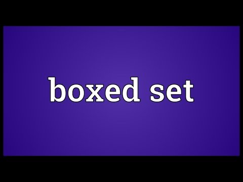 Boxed set Meaning