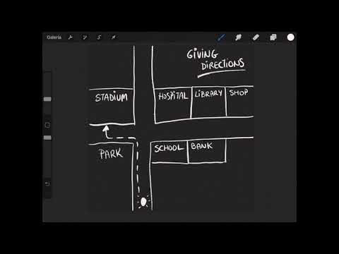 Map Tutorial: Giving Directions On A…: English ESL video lessons