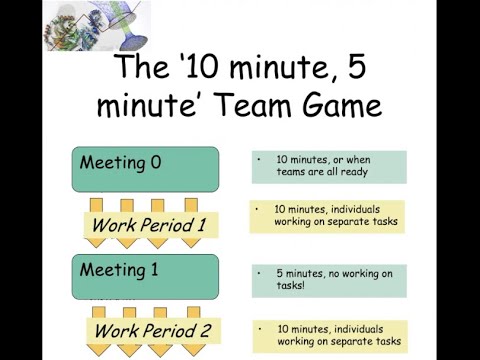 The '10 minute, 5 minute' Project Management and Team Building Game