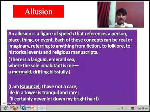 Figure of speech Allusion