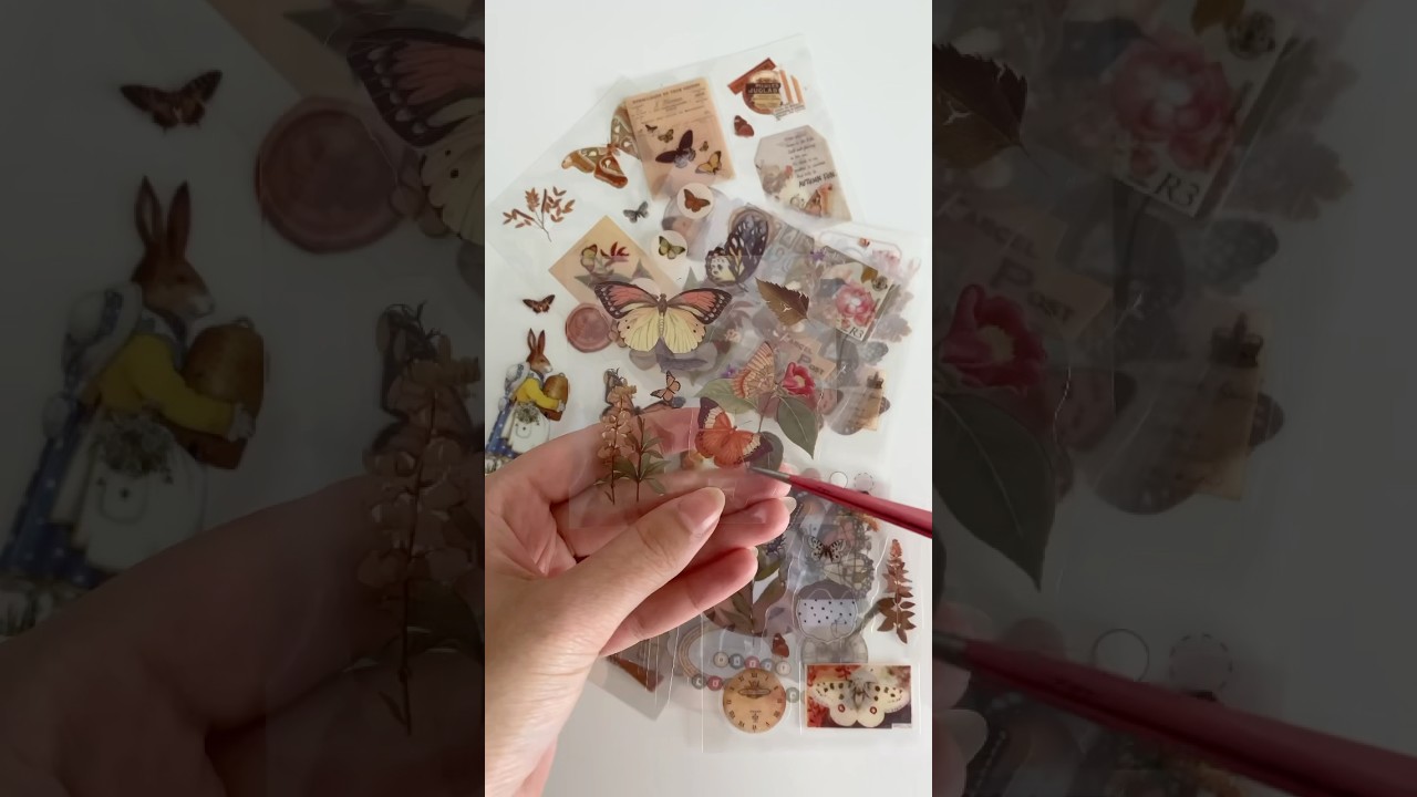 Enchanted Garden Pet Sticker Set 🌿✨ #paperwrld #scrapbooking #stickers #shortvideo