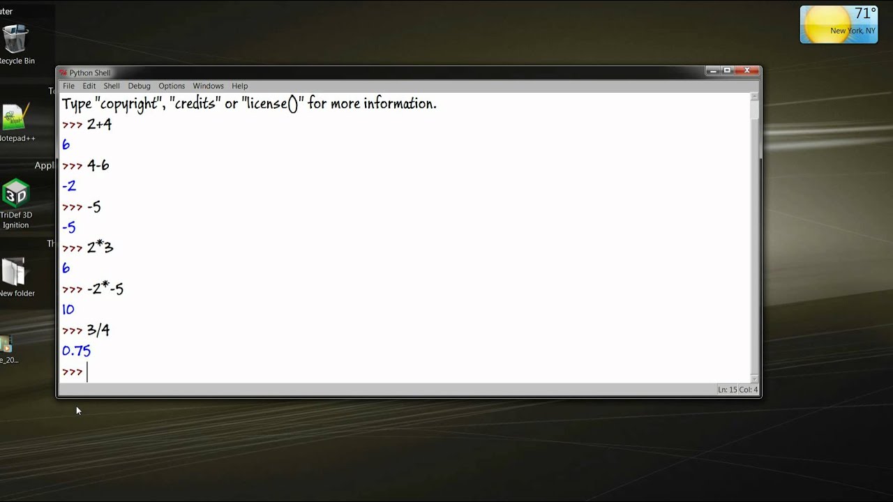 Python 3 Tutorial 3 - Built in Math Operations
