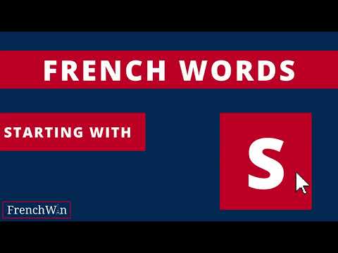 French Words Starting With S - FrenchWin