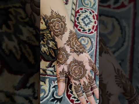 new henna design flower desinger henna #henna #hennatatto #hennadesigns #mehndi #hennaartart#short