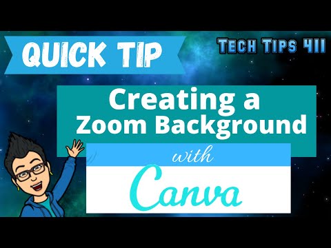 How to Creating a Zoom Background with Canva | Quick Tip