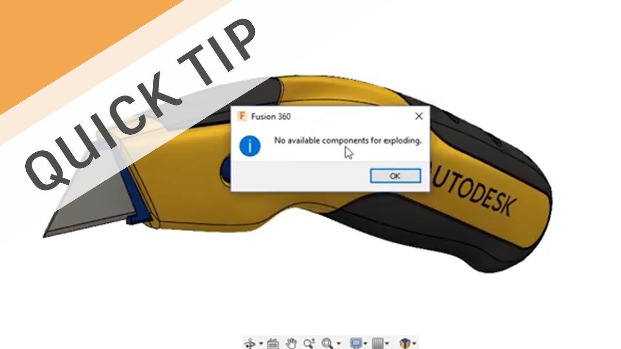 QUICK TIP: No Available Components for Exploding?!