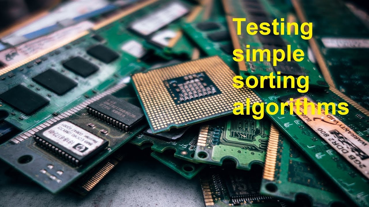 Performance comparison on simple sorting algorithms