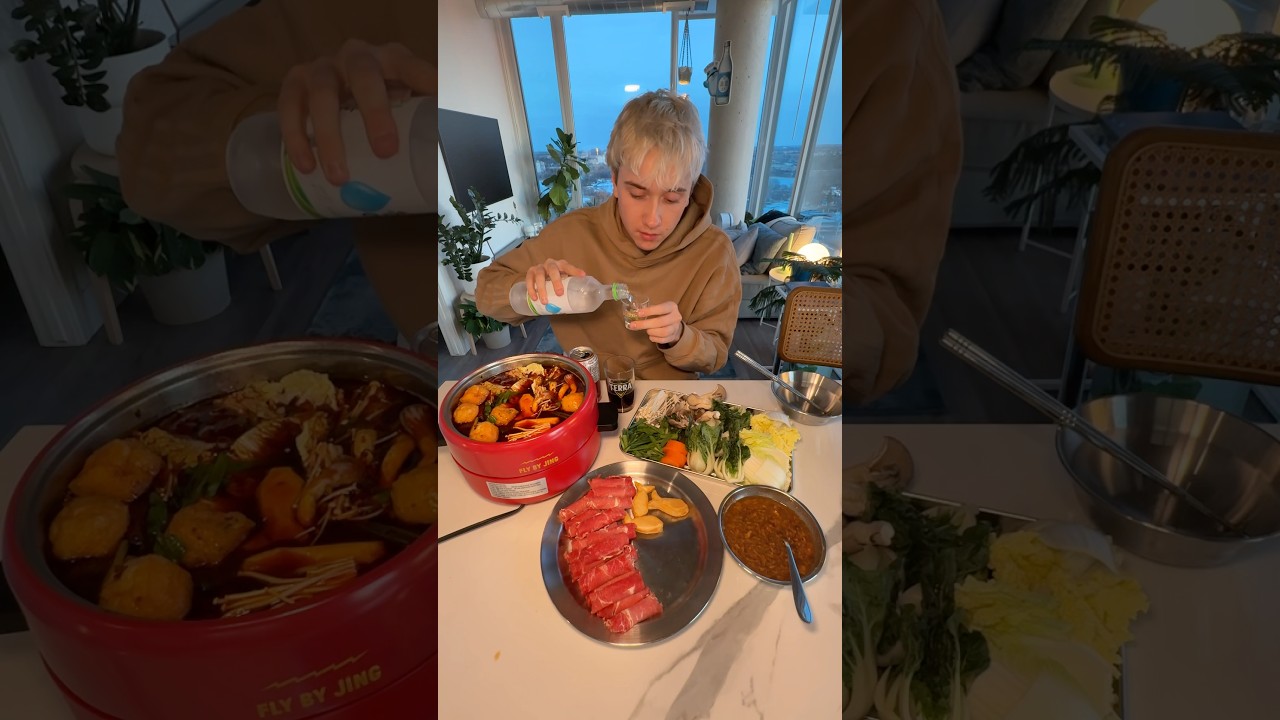 Solo hotpot at home🥘