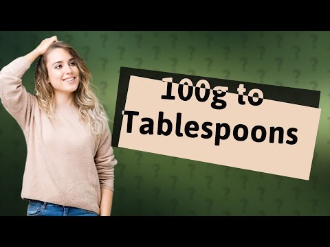 How much is 100g of flour in tablespoons?