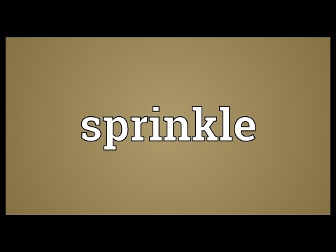 Sprinkle Meaning