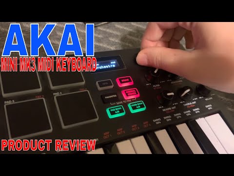 ✅  AKAI Professional MPK Mini MK3 MIDI Keyboard 🔴