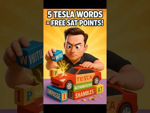 5 SAT Words Hidden in Elon Musk's Tesla Story (= Free Points!)