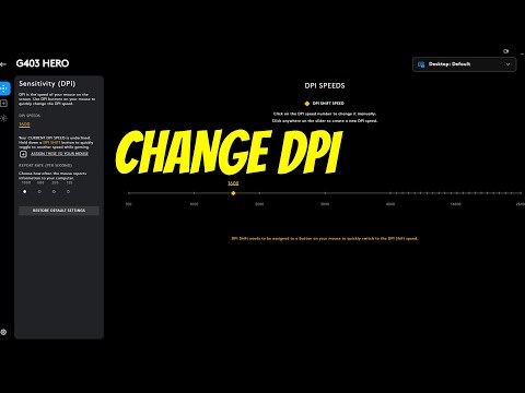 How To Change Mouse DPI on Logitech G HUB