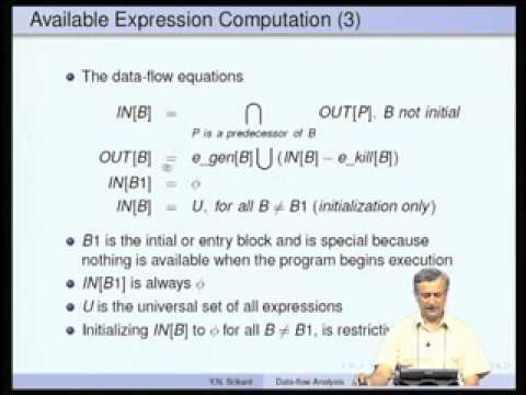 Mod-08 Lec-13 Data-flow Analysis-Part 2