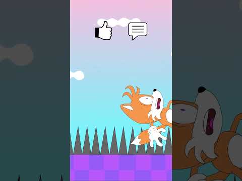 Tails Falls with Different Screams (GUESS THE VOICE!) #sonic #tails #animation #funny