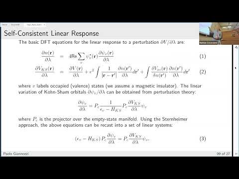 QE school 2023 - 2.1 Density-functional perturbation theory: Phonons
