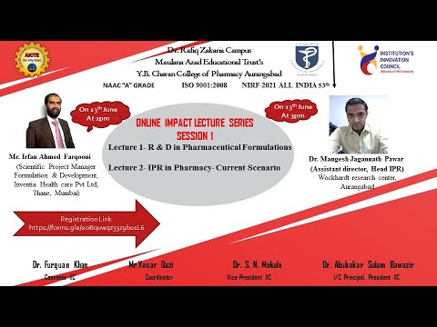 R & D in Pharmaceutical Formulations and IPR in Pharmacy- Current Scenario