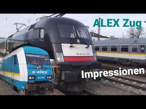 ALEX Zug Impressionen in Regensburg Hauptbahnhof