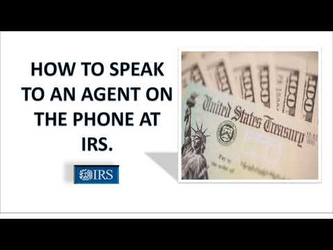 TIP TO REACH AN IRS AGENT ON THE PHONE QUICKLY!