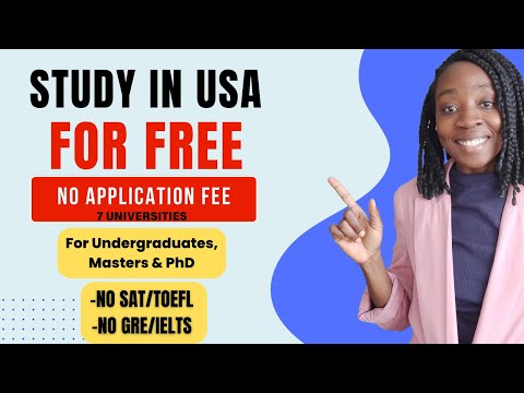 NO APPLICATION FEE, 100% SCHOLARSHIP AT THESE USA UNIVERSITIES, NO SAT, NO GRE/GMAT, NO IELTS/TOEFL