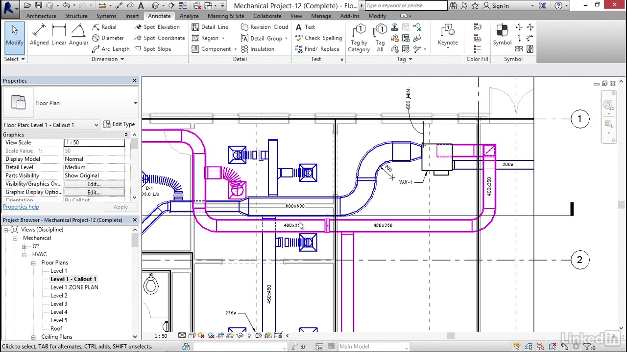 Revit tutorials Workflow | 07 09 Working with dimensions