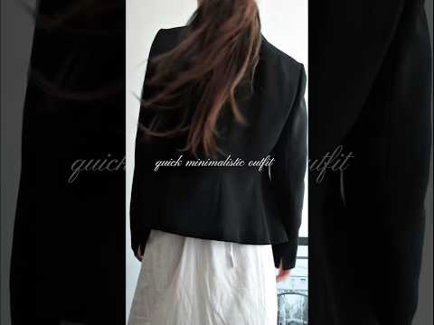 quick minimalistic outfit🖤 #grwm #minimalist #ootd #classy