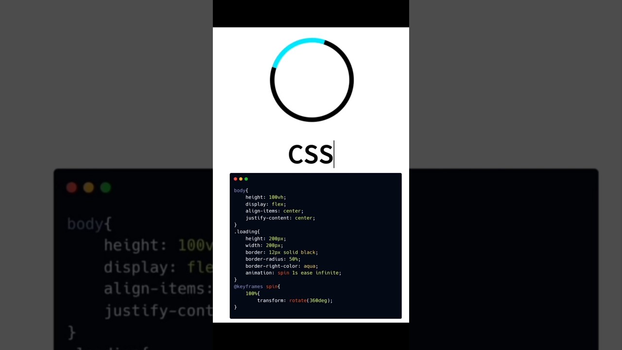 Loading animation using html css #css #webdesign