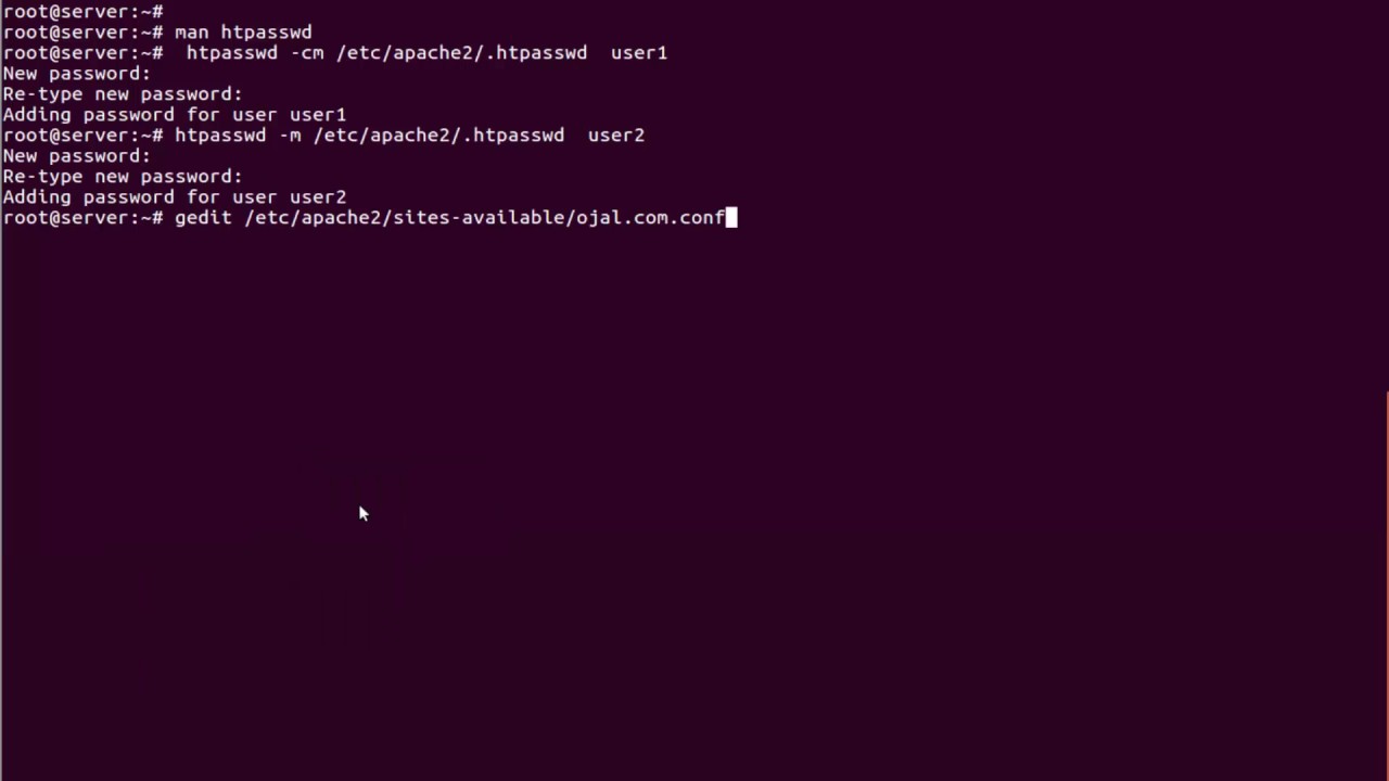 How to Setup Basic Apache Authentication using VirtualHost