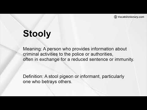 Stooly Meaning