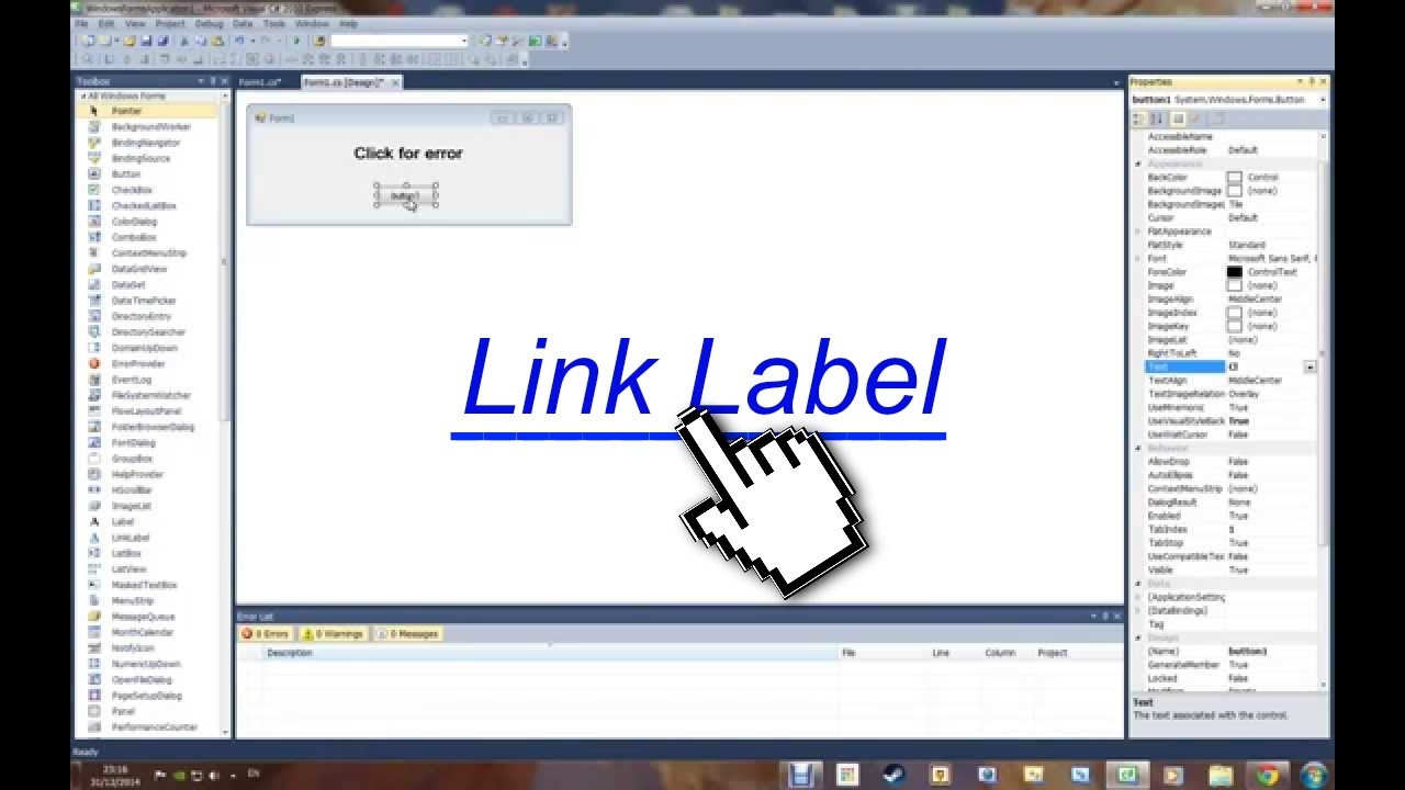 How to use a Linklabel to Open a website Visual Studio (visual basic)