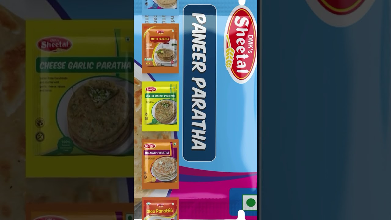 Khakhara Paratha and Naan Pouch Packaging Design by Vidisha!