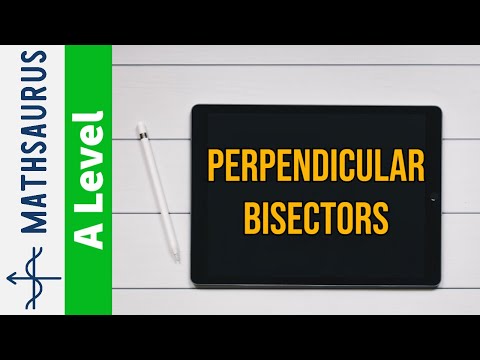 AS Maths - Perpendicular bisector - two methods