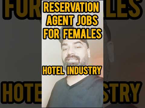 Reservation agent for females || Hotel industry Reservation agent Jobs#shorts
