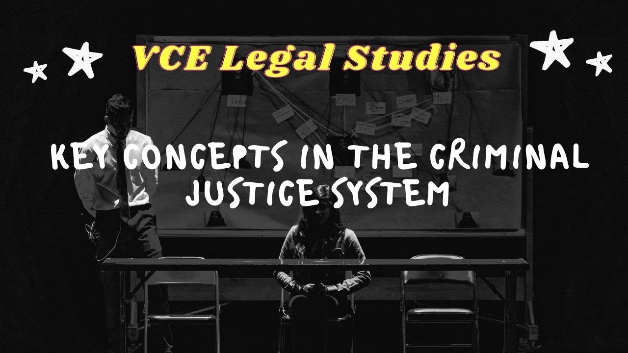 VCE Legal Studies Unit 3 AOS 1 || Key Concepts in the Criminal Justice System